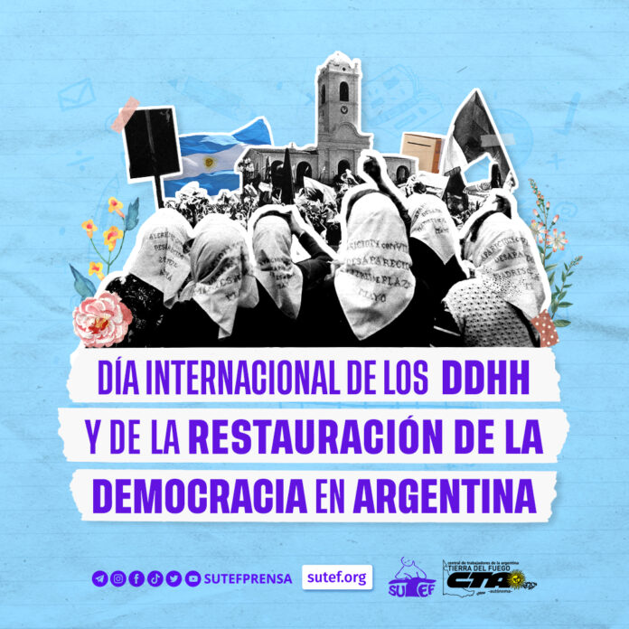 Día Internacional de los Derechos Humanos y Día de la Restauración de la Democracia en Argentina